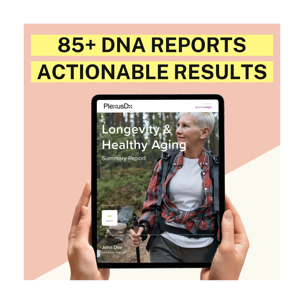 Longevity & Biological Age DNA Test | 85+ Genetic Health Reports – PlexusDx